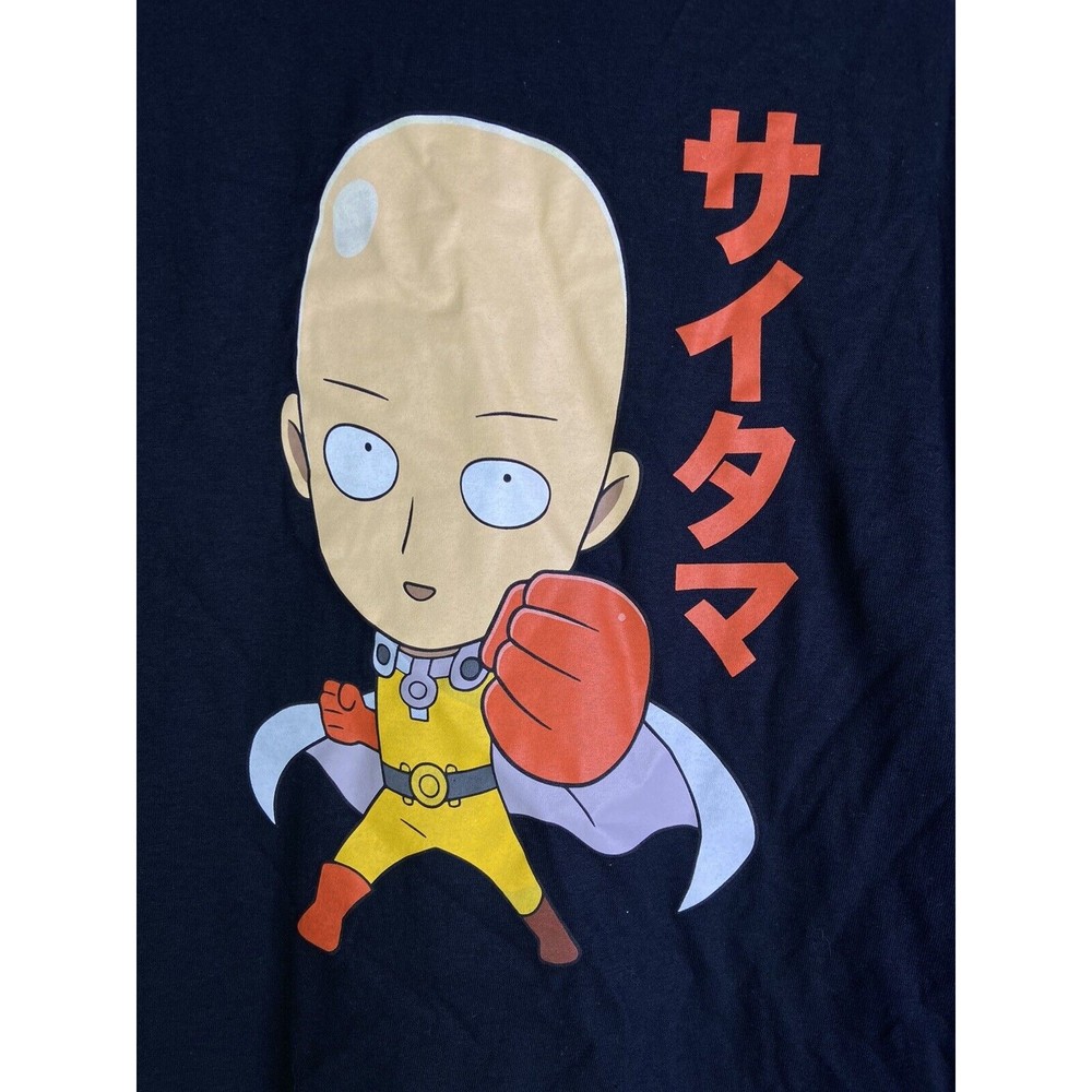 One Punch Man Anime Logo Licensed Graphic Print Short… - Gem